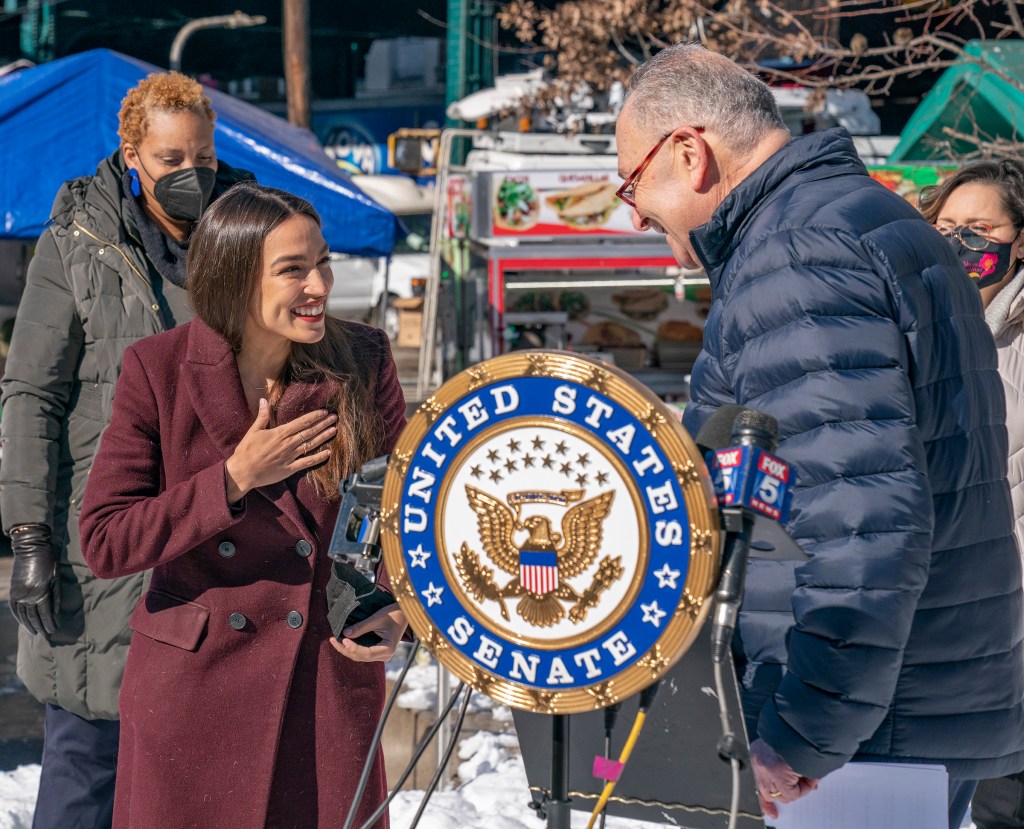 AOC coy on whether Chuck Schumer should step aside amid 2028 buzz ...