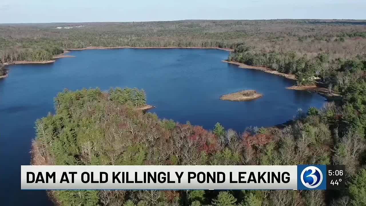 Emergency drawdown underway at Old Killingly Pond dam