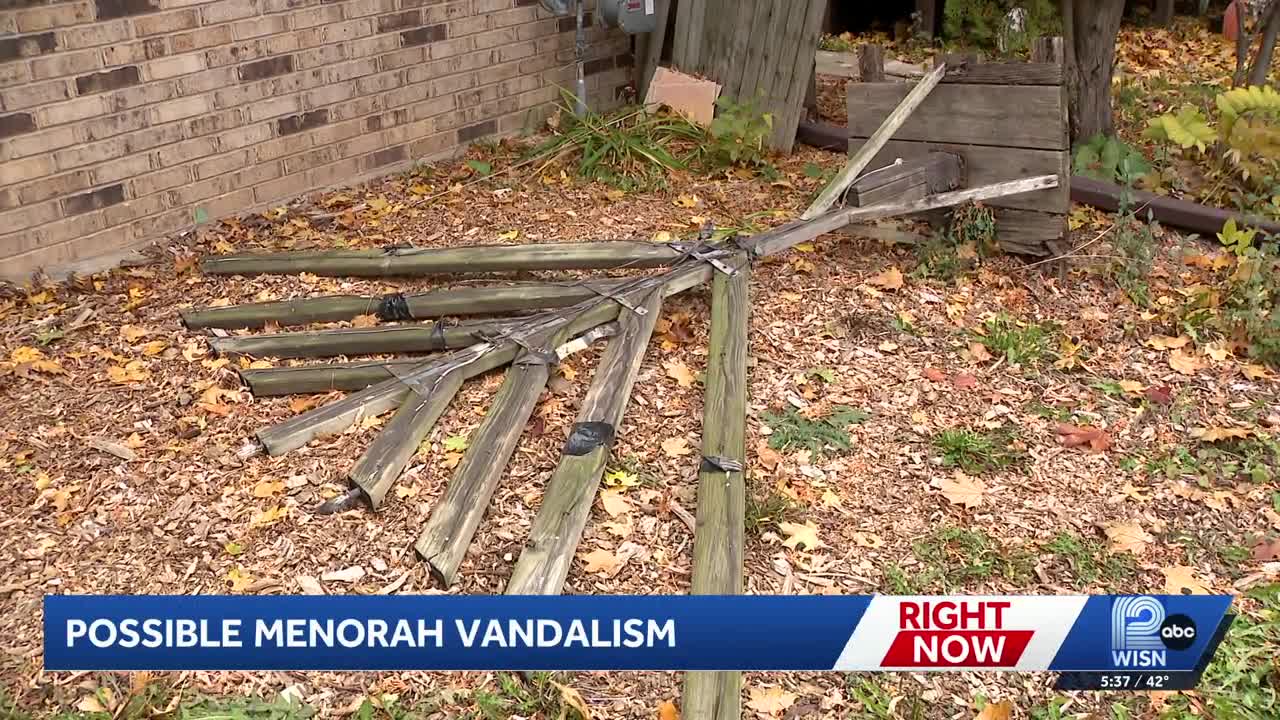 Milwaukee police investigate whether synagogue's menorah was vandalized