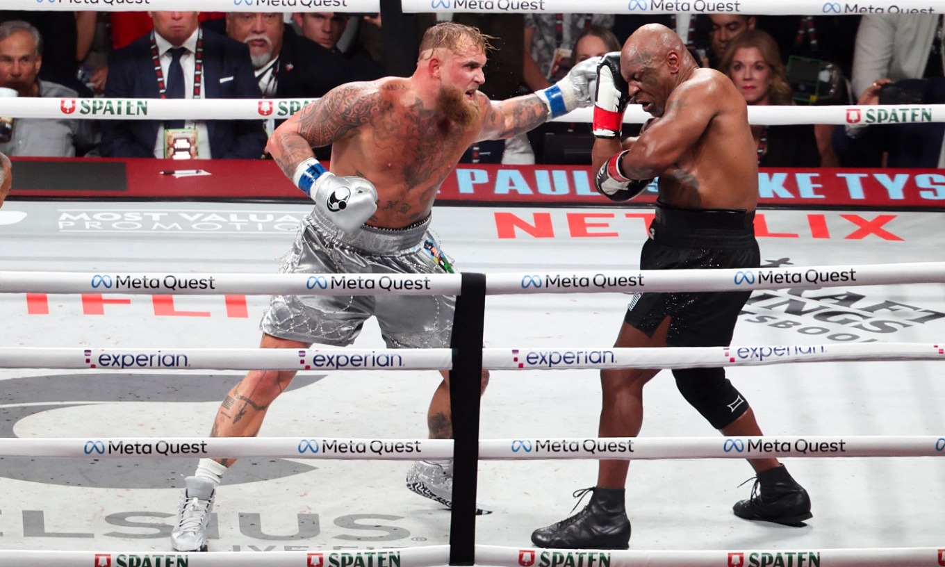 Mike Tyson eyes Jake Paul rematch after Floyd Mayweather fight