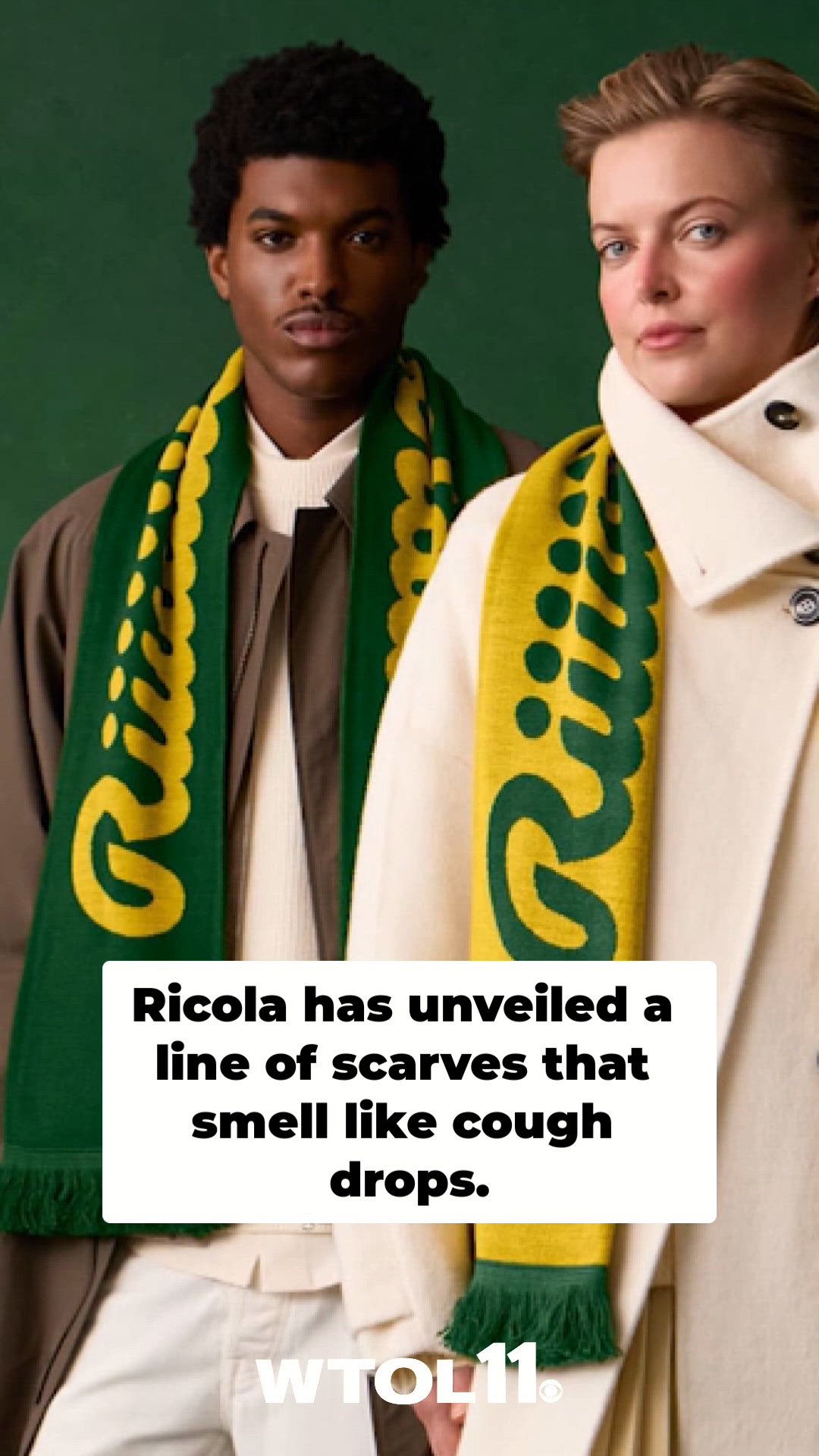 Ricola unveils new scarves that smell like their cough drops