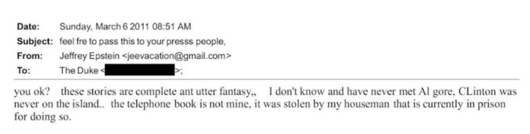 Jeffrey Epstein Said Bill Clinton Was ‘Never On the Island’ In Newly ...