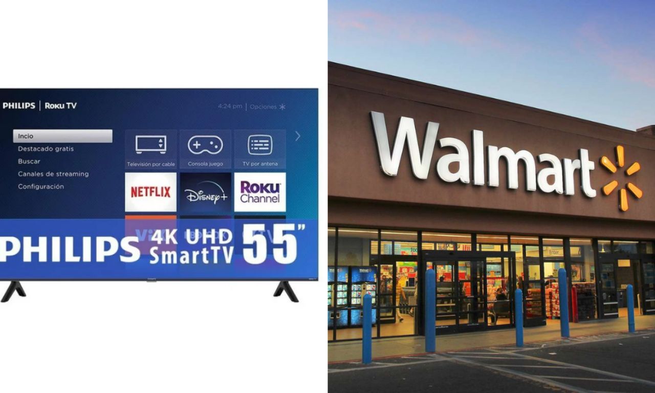 Walmart remata Pantalla Smartv Phillips de 55 pulgadas Ultra HD con un ...