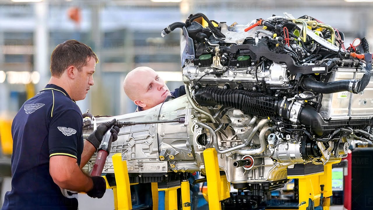The process behind the hand-built advanced engines of Aston Martin