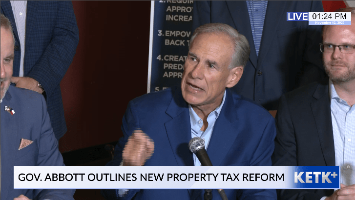 Gov. Abbott to reveal new property tax reform plan