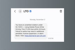 Public warned of text scam claiming traffic violations