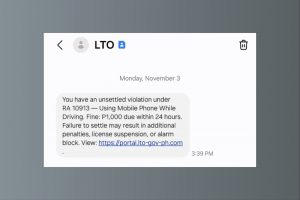 Public warned of text scam claiming traffic violations