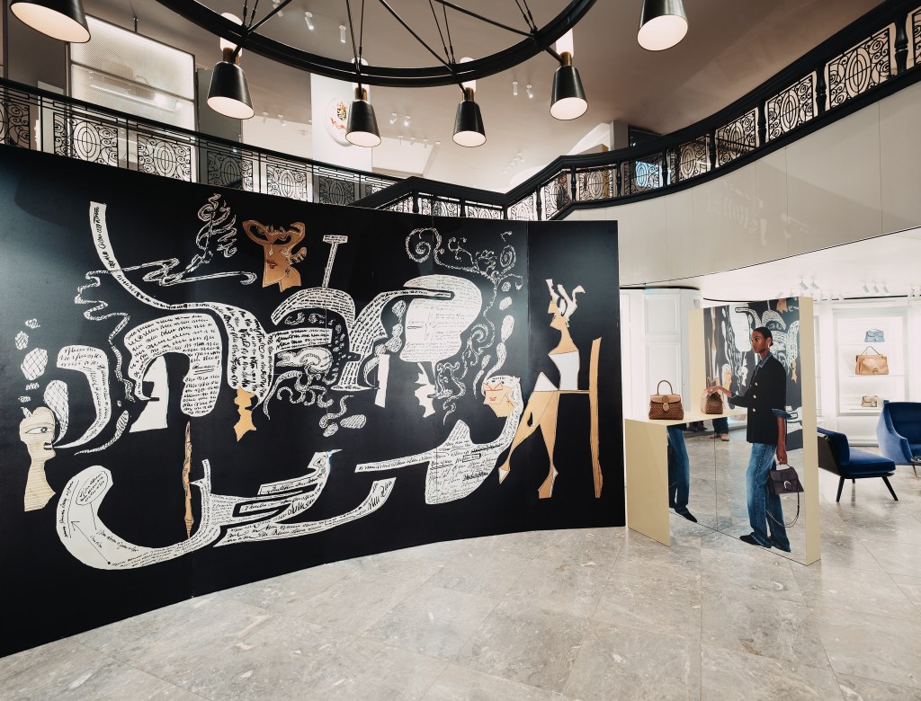 Delvaux Brings Saul Steinberg's Wit and Humor to Fifth Avenue Flagship