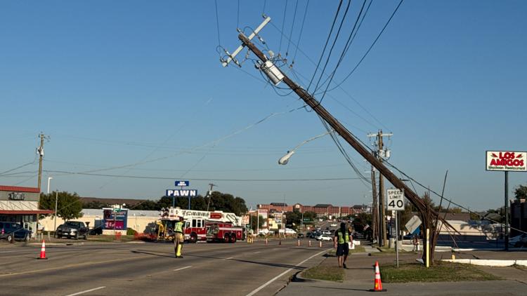 Parts of East Northwest Highway closed in Grapevine due to downed power ...