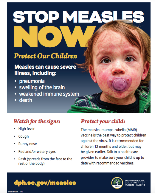 Spartanburg measles outbreak becomes nation's largest in 25 years