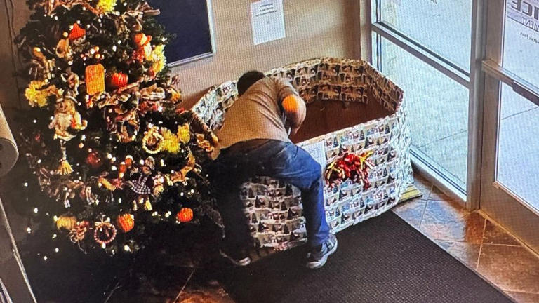 Suspect caught stealing from Blue Santa donation box in Marble Falls