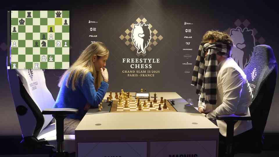 When Magnus Carlsen plays blindfolded and still wins