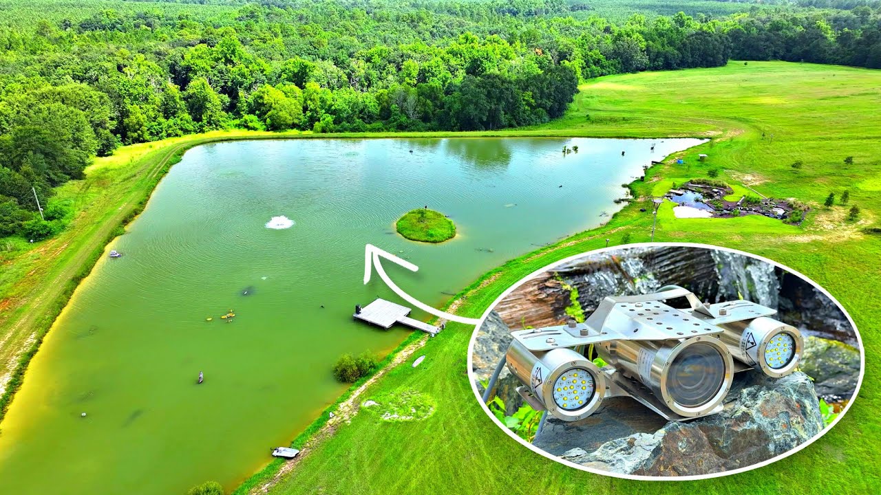 Adding underwater livestream cameras to the 5 acre pond!