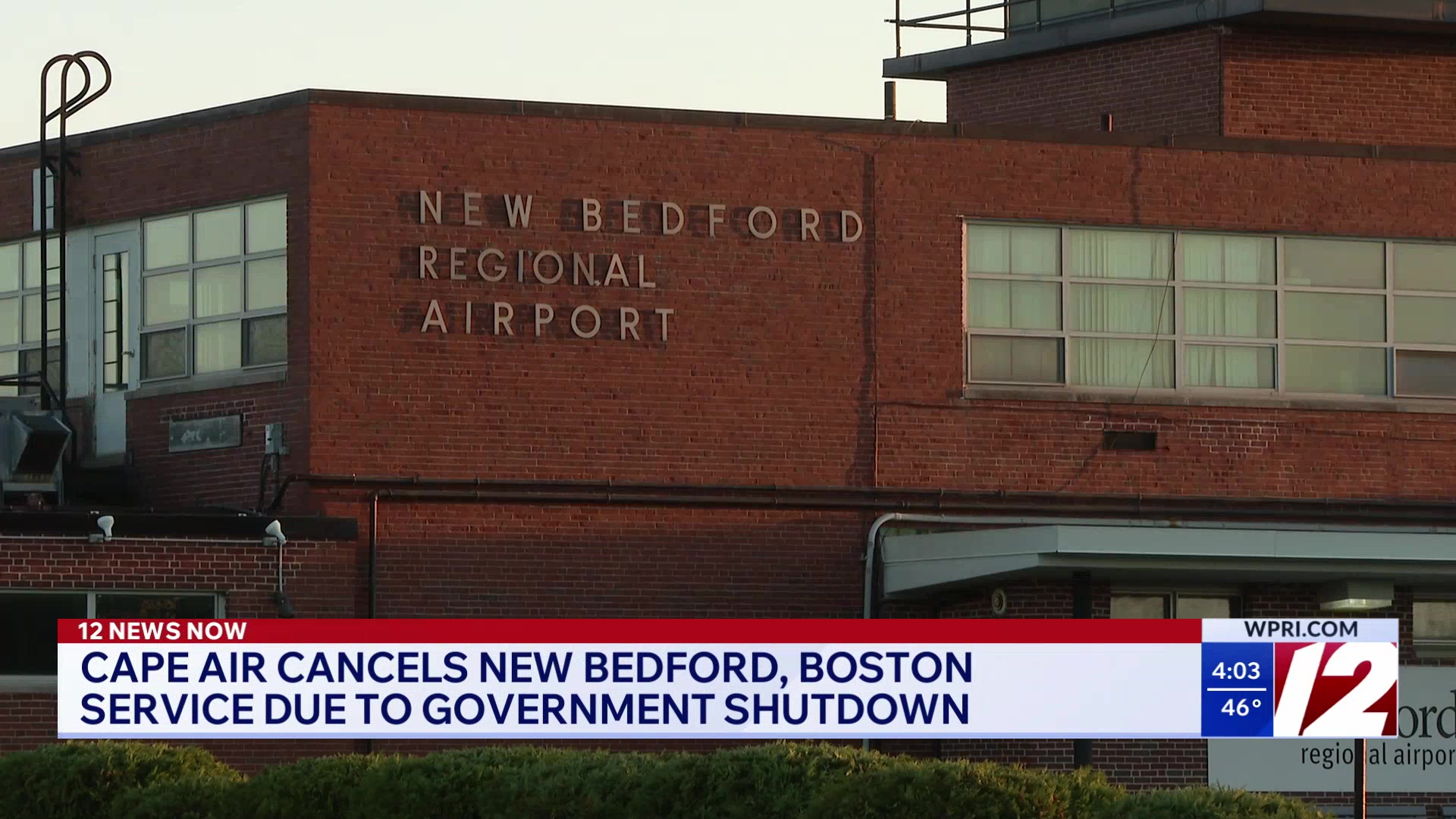Cape Air cancels New Bedford, Boston service due to government shutdown