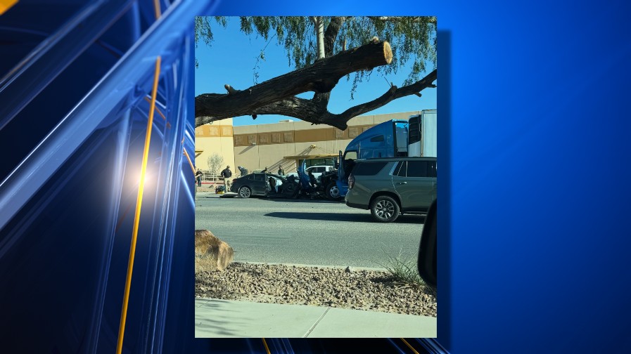 1 person airlifted after head-on crash between vehicle, semi-truck