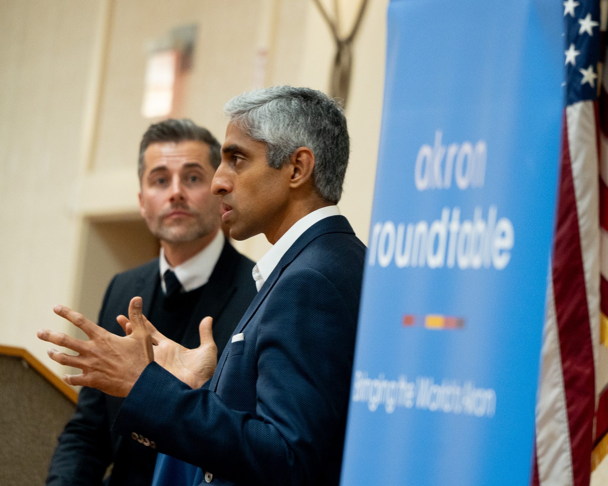 In Akron, former US Surgeon General Dr. Vivek Murthy emphasizes ...