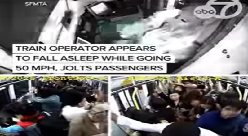 San Francisco Muni operator falls asleep and sends train flying [VIDEO]