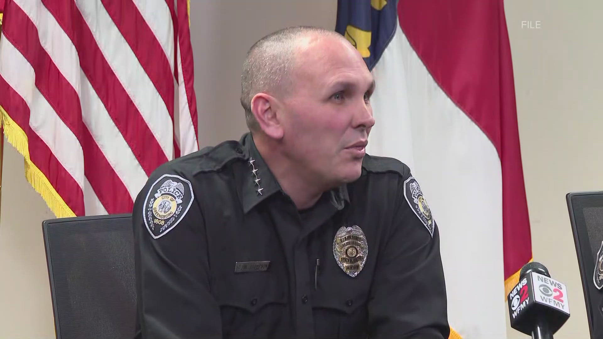 Greensboro Police Chief John Thompson announces retirement