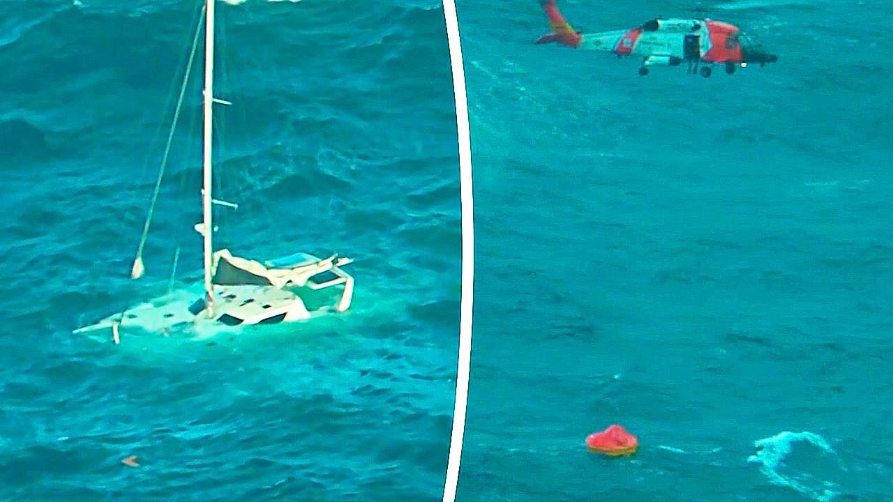 Coast Guard rescues five from sinking sailboat off North Carolina