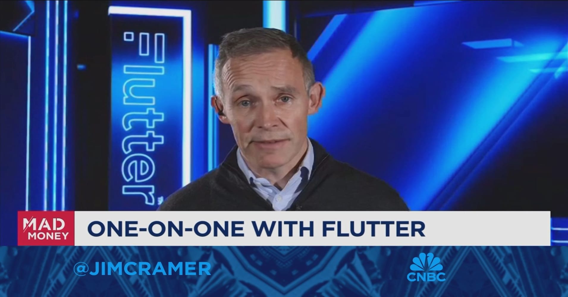 Flutter Entertainment CEO Peter Jackson goes one-on-one with Jim Cramer