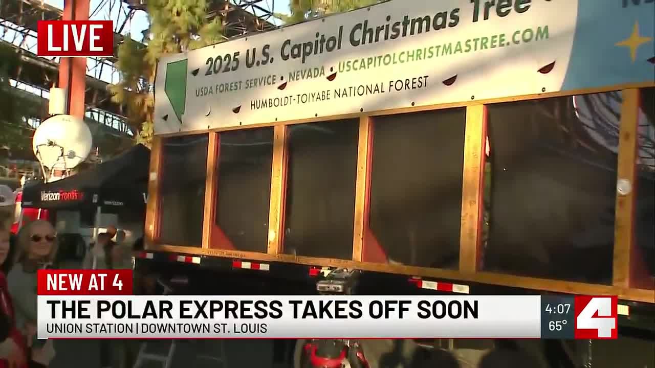 Capitol Christmas Tree stops in St. Louis