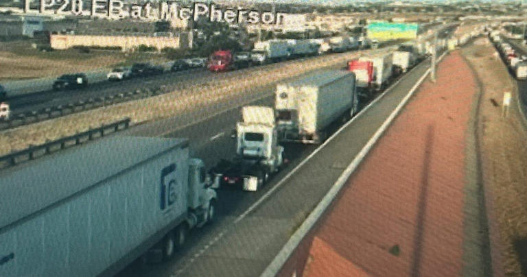 Major traffic near World Trade Bridge, Loop 20 and McPherson