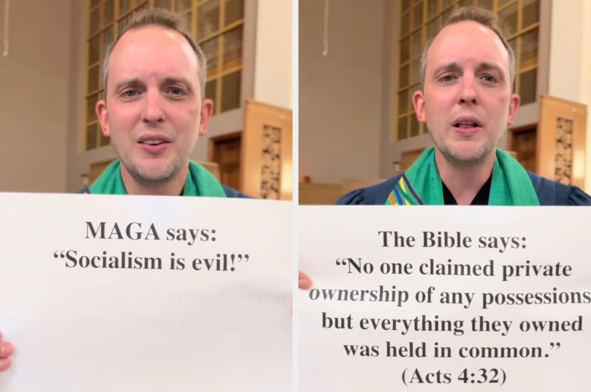 This Reverend Is Going Viral For His TikToks Comparing What MAGA Thinks ...
