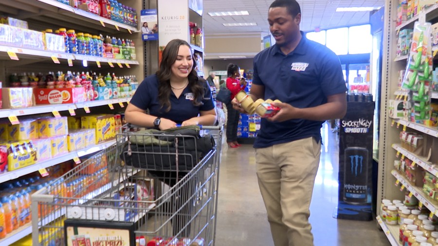 WMBD goes to Kroger to shop for Stuff-A-Bus food drive