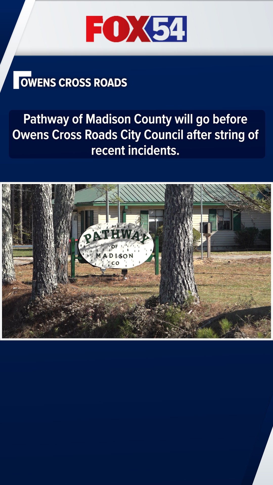 Pathway of Madison County set to go before Owens Cross Roads City Council