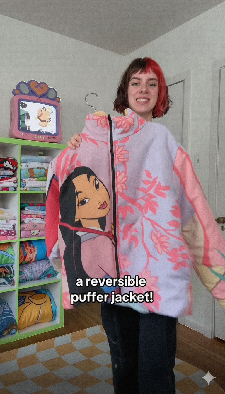 Turning a Vintage Mulan Comforter into a Unique Fashion Creation!