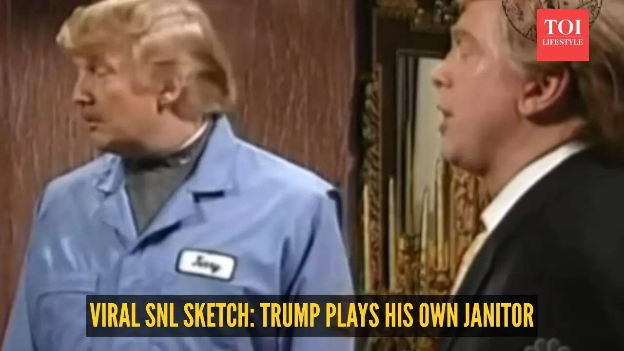 Watch: Donald Trump plays his own janitor in resurfaced 2004 ‘SNL’ sketch
