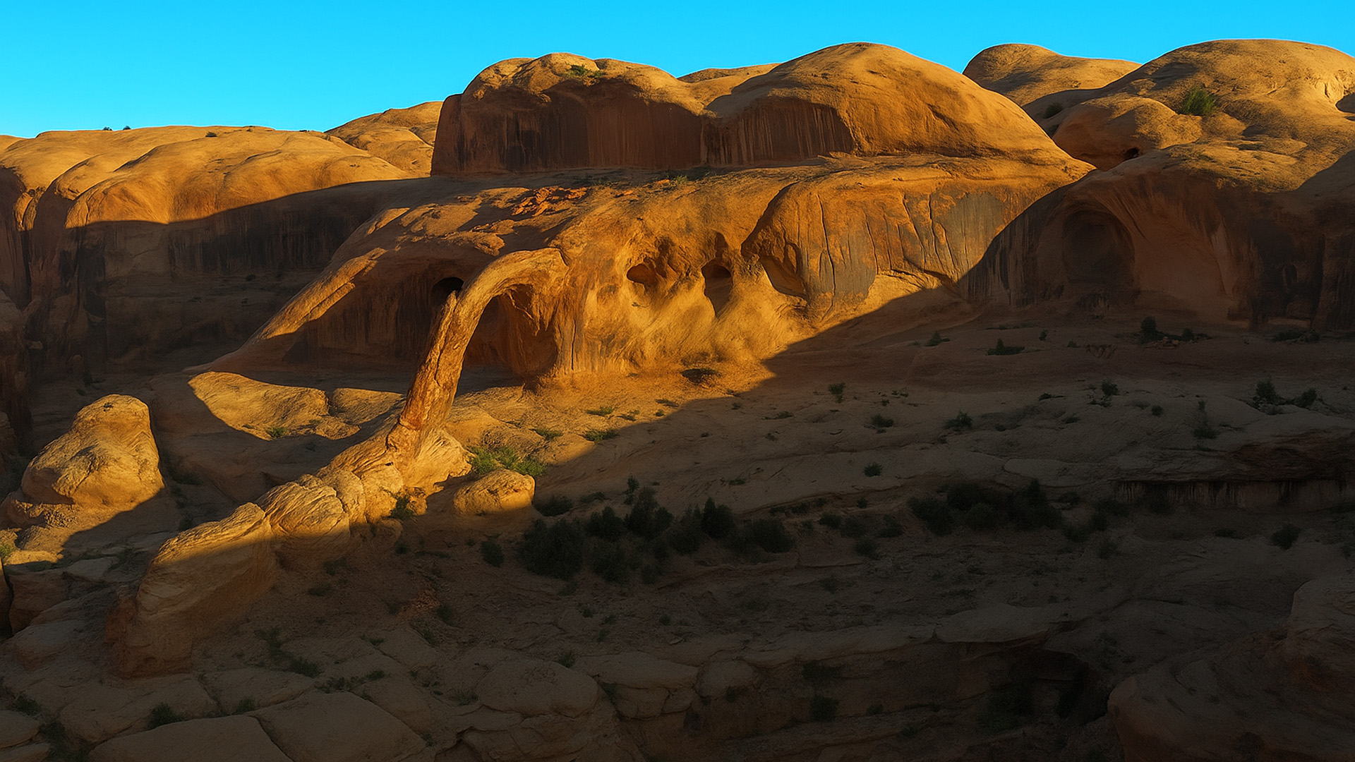 A Natural Arch Formed by Time
