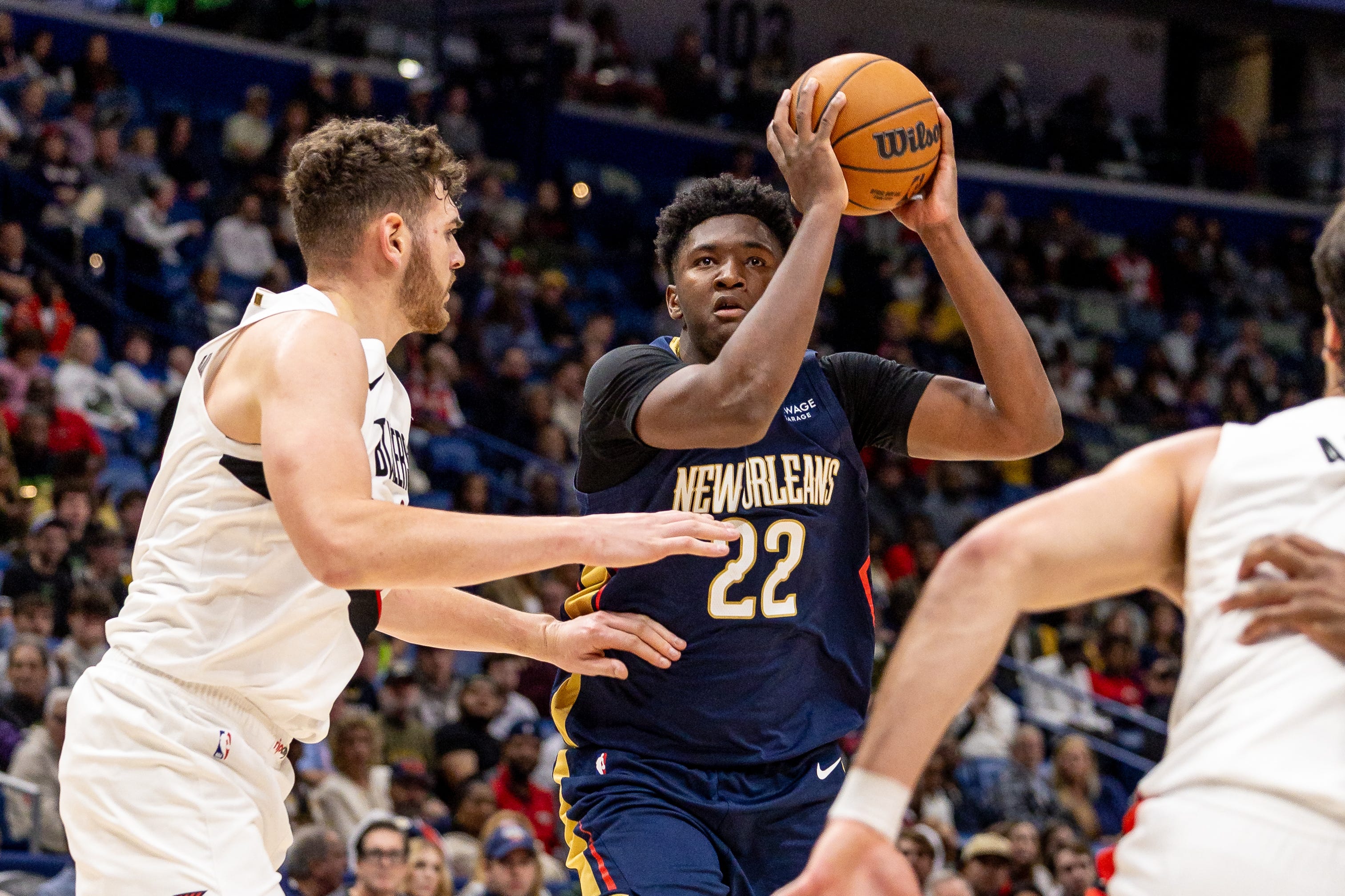 Pelicans' Derik Queen earns praise after latest performance: 'He is ...