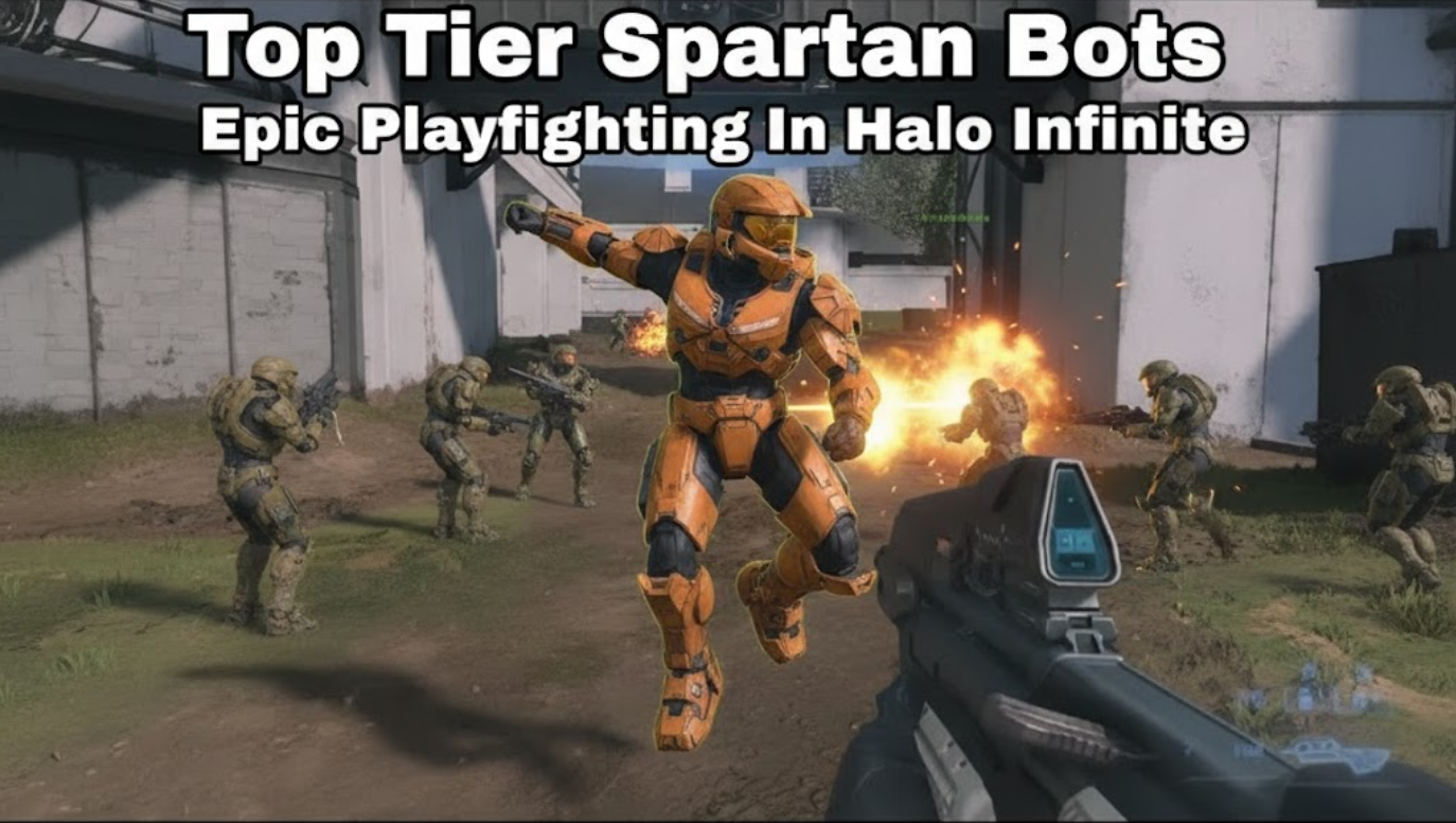 Top Tier Spartan Bots Epic Playfighting In Halo Infinite