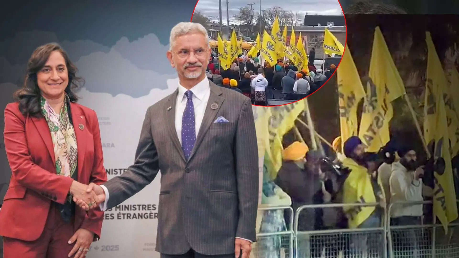 S Jaishankar Meets Anita Anand Amid Khalistan Protests at G7 As India ...