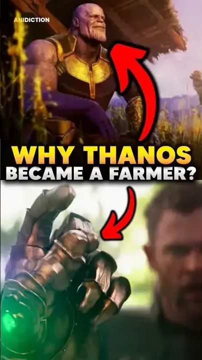 Why Did Thanos Retire to a Farm After the Snap? #thanos