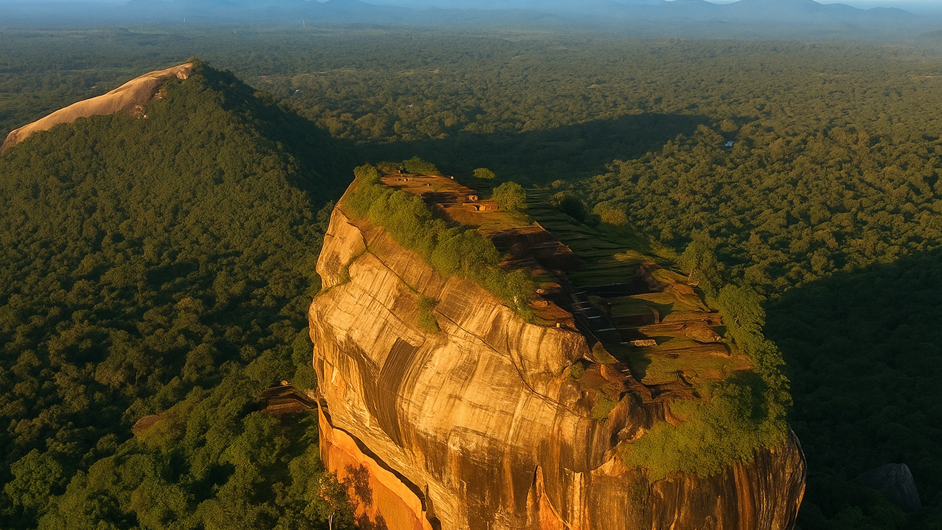Sigiriya : une forteresse ancienne perchée sur un rocher géant