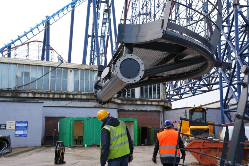 Blackpool Pleasure Beach's new £8.7m ride arrives at seaside theme park ...