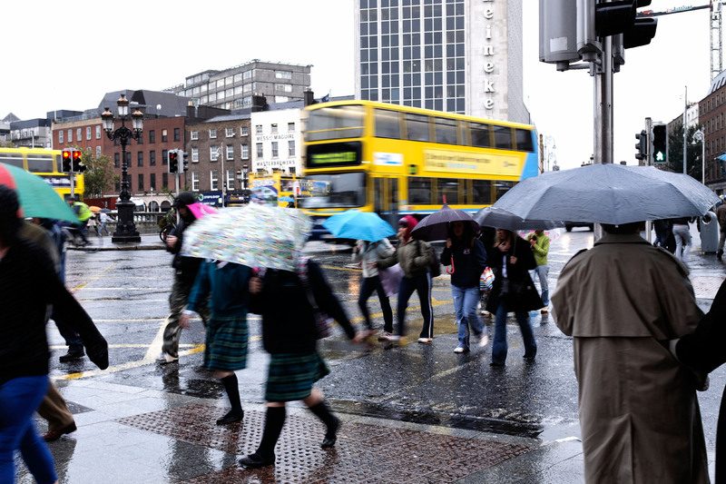 Status Orange rain warning has been issued for Dublin, Wexford, and Wicklow