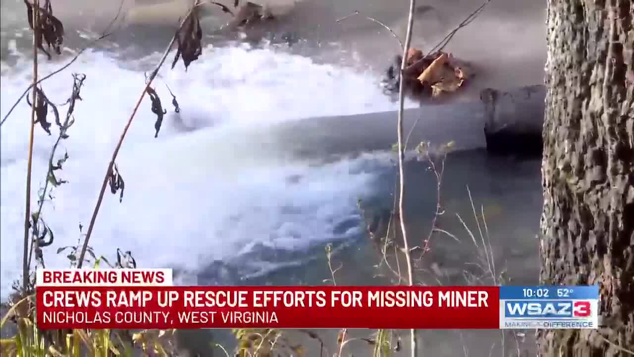 Crews ramp up rescue efforts for missing miner