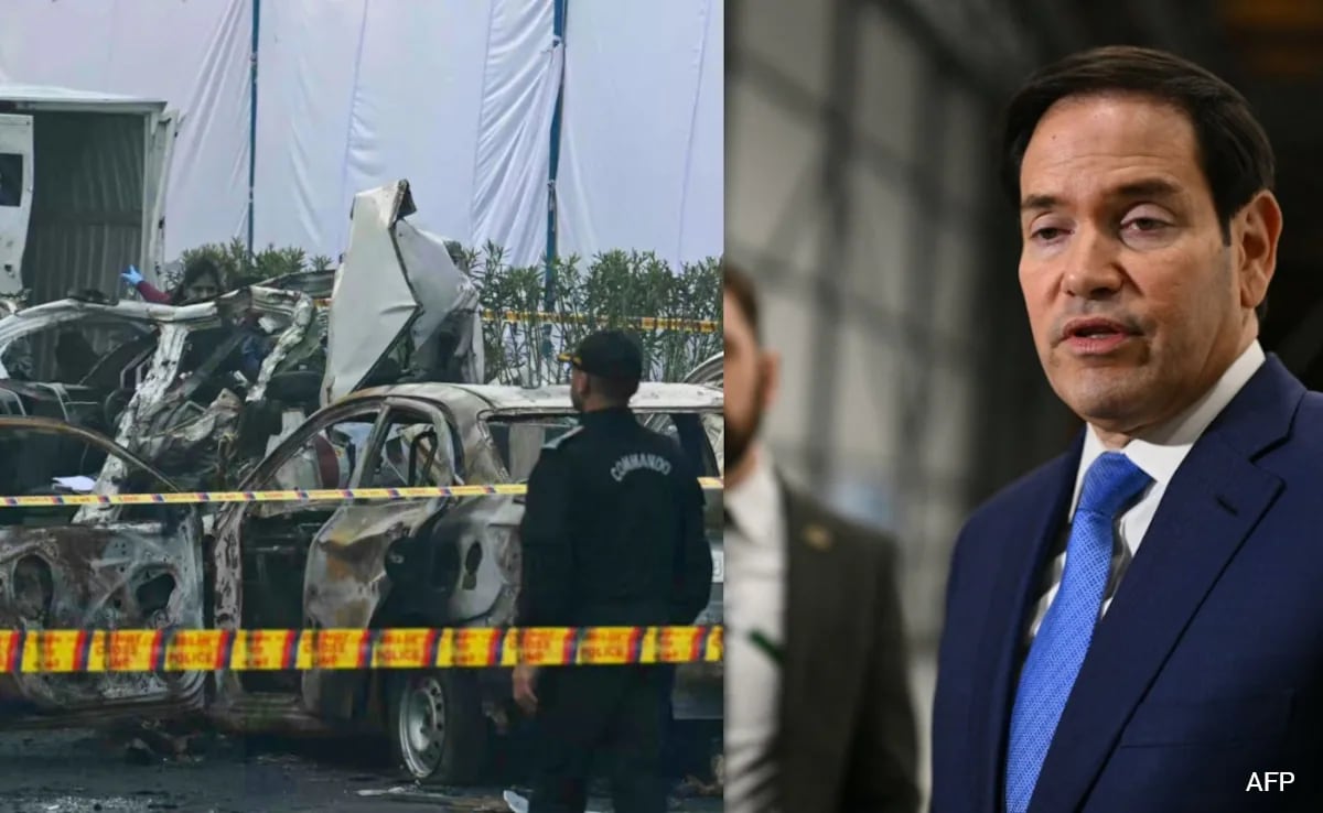 "Delhi Blast Clearly A Terror Attack": Rubio Lauds India's "Measured" Probe