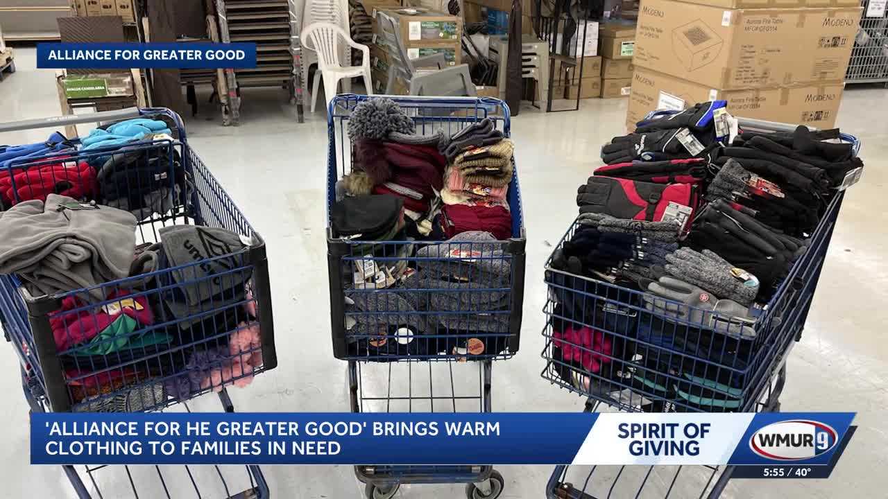 Alliance for Greater Good brings warm clothing to families in need