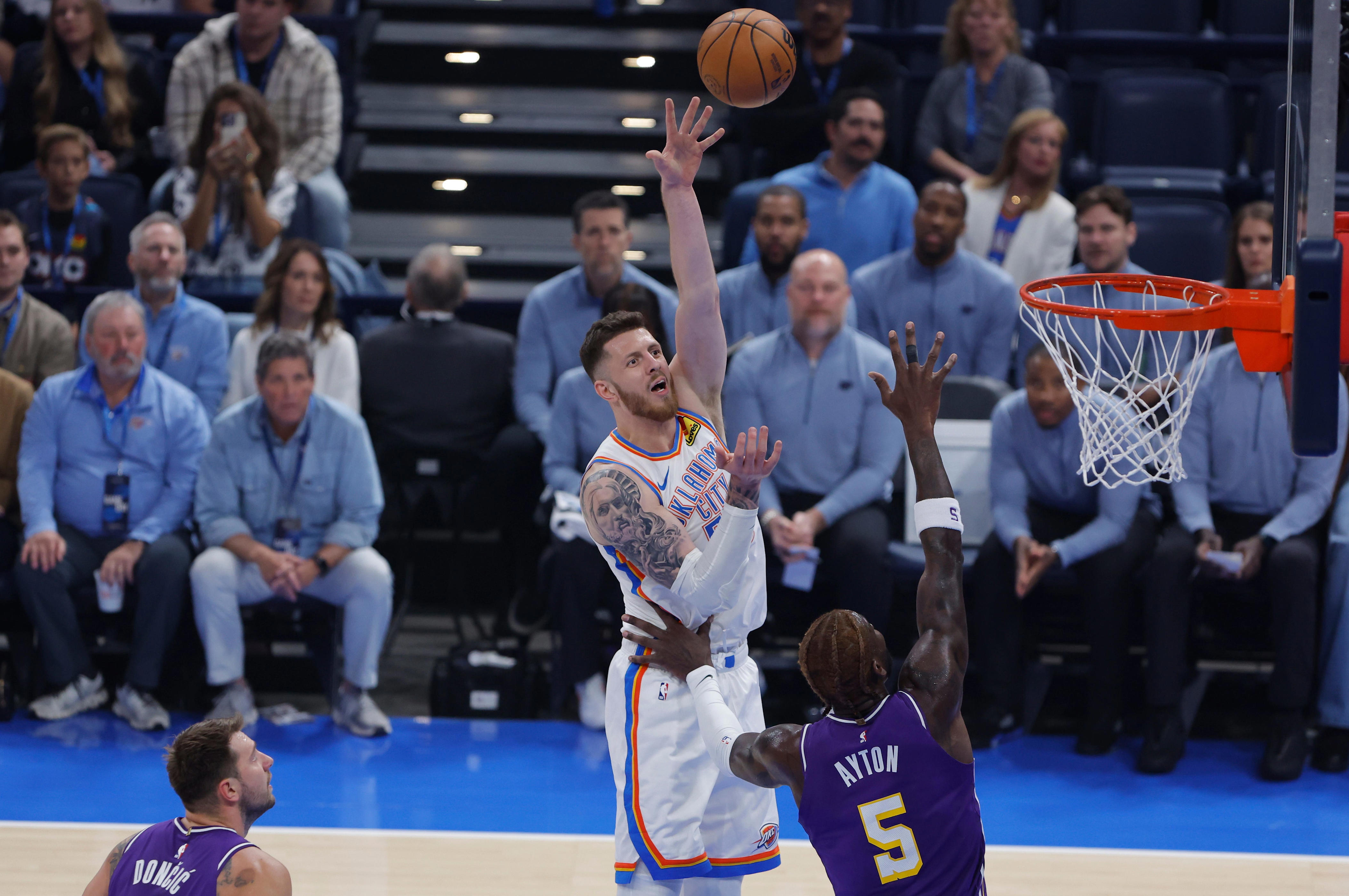 Why Isaiah Hartenstein wore a vintage OKC Hornets jersey