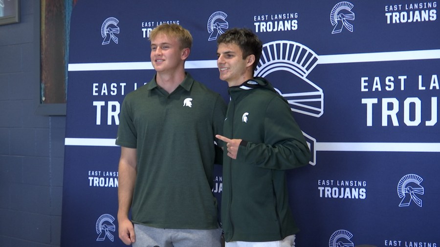 Video: East Lansing, Fowler, Haslett, have athletes sign letter of intent