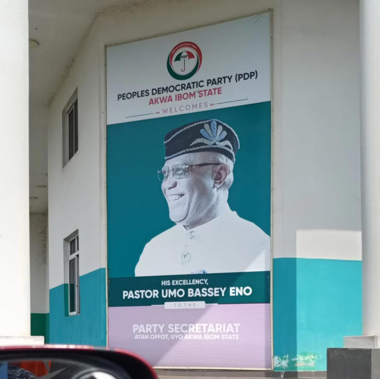 Six months after defection to APC, PDP still clings onto Eno’s photos