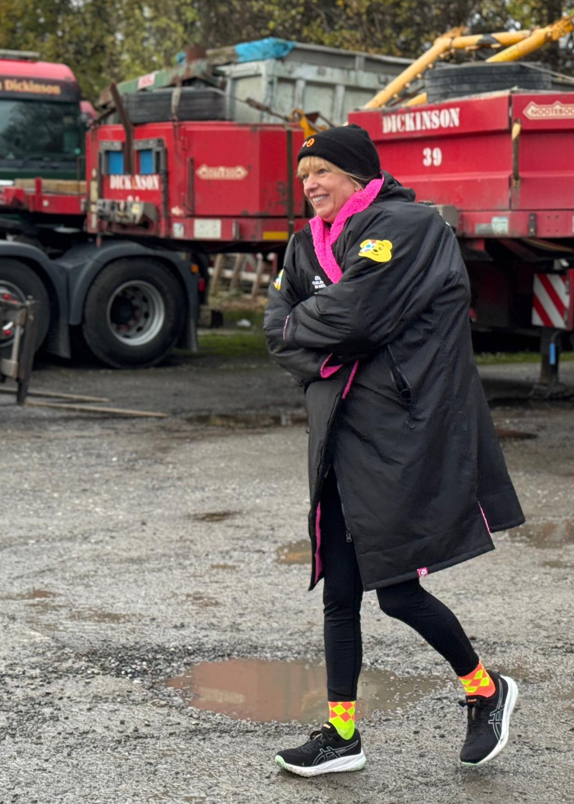 Sara Cox crosses finish line of 135-mile Children In Need challenge