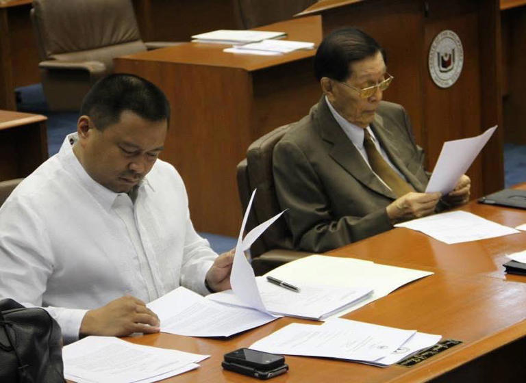 Marcos, public figures pay tribute to Juan Ponce Enrile