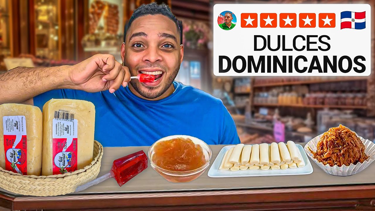 Probé los dulces más raros de República Dominicana 😱🍬