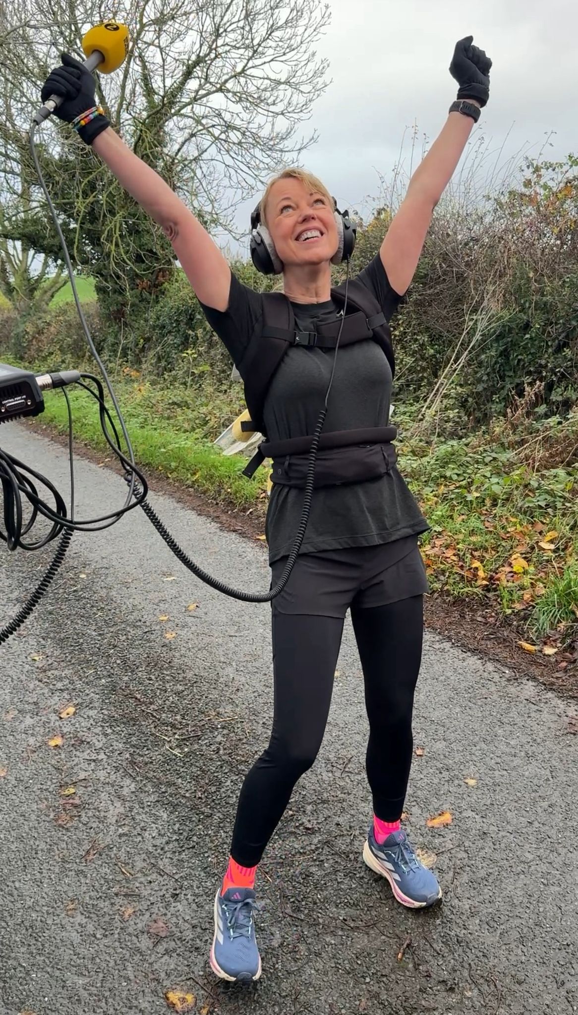 Sara Cox crosses finish line of 135-mile Children In Need challenge