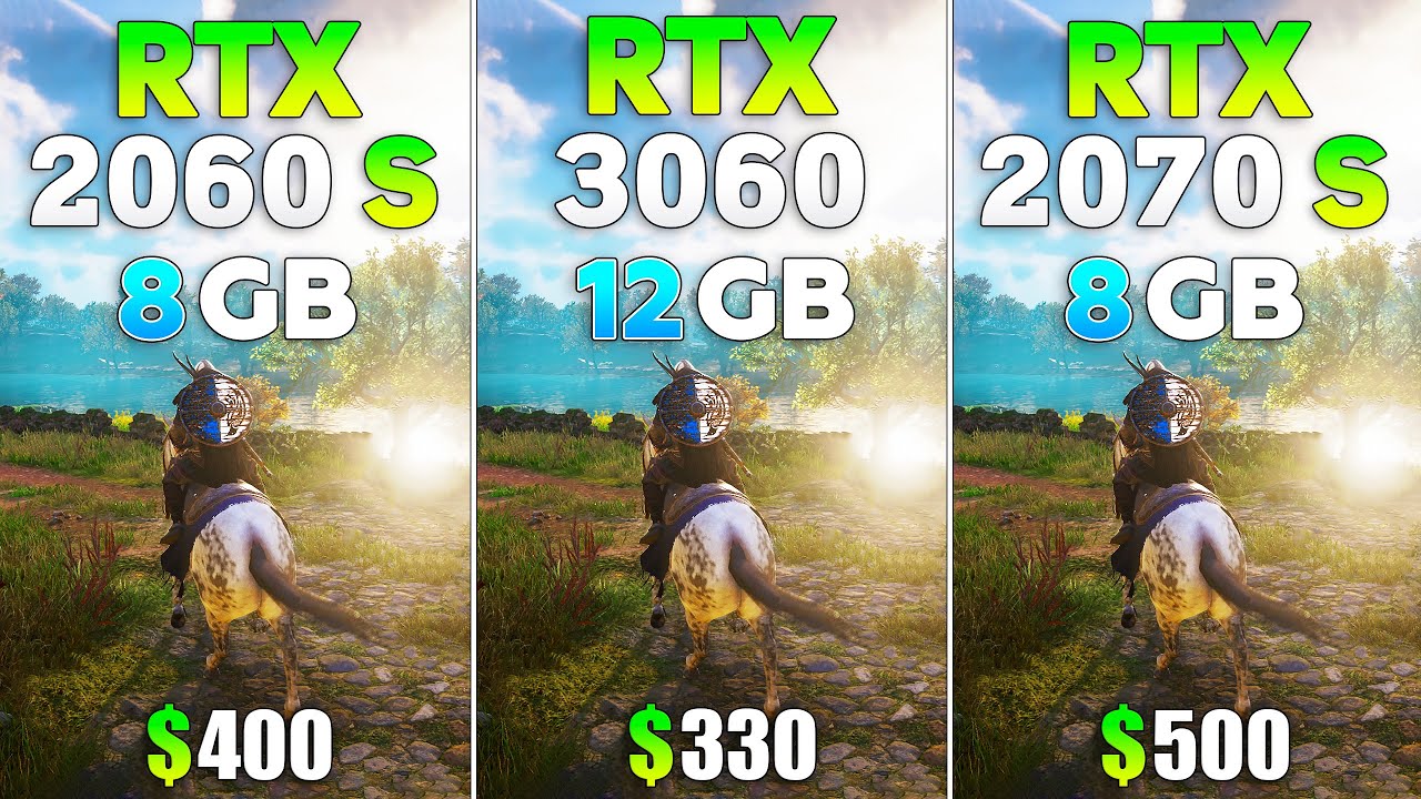 RTX 2060 Super vs RTX 3060 vs RTX 2070 Super - Test in 8 games